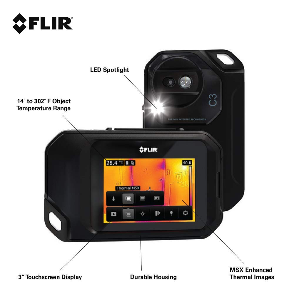 FLIR C3 Compact Thermal Imaging Camera With Wi-Fi - 72003-0303 ...