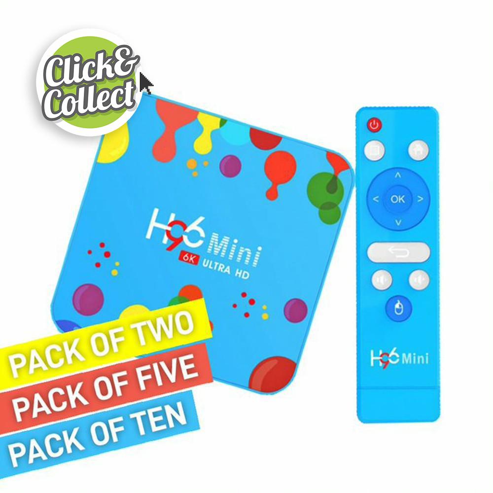 H96 Mini H6 HEVC IPTV Set Top Box 4GB RAM + 32GB ROM Bundle Packs