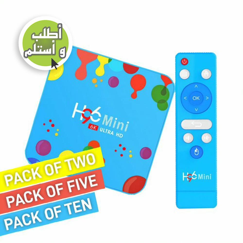 H96 Mini H6 HEVC IPTV Set Top Box 4GB RAM + 32GB ROM Bundle Packs