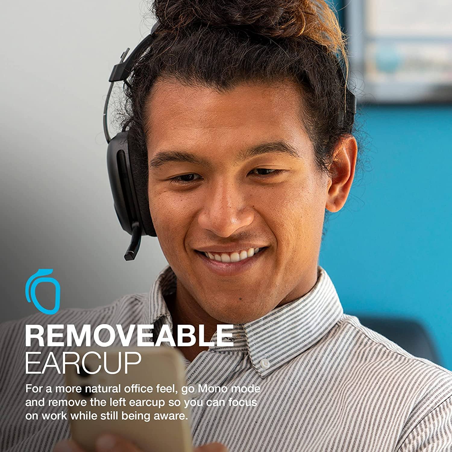 JLab JBuds Work Wireless Headset with Microphone - Wired or Wireless ...