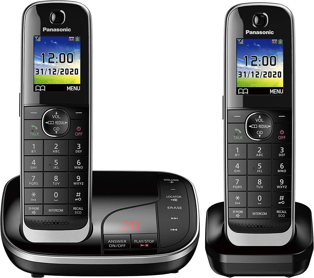 Panasonic KX-TGJ322EB Twin Handset Cordless Home Phone With Nuisance ...