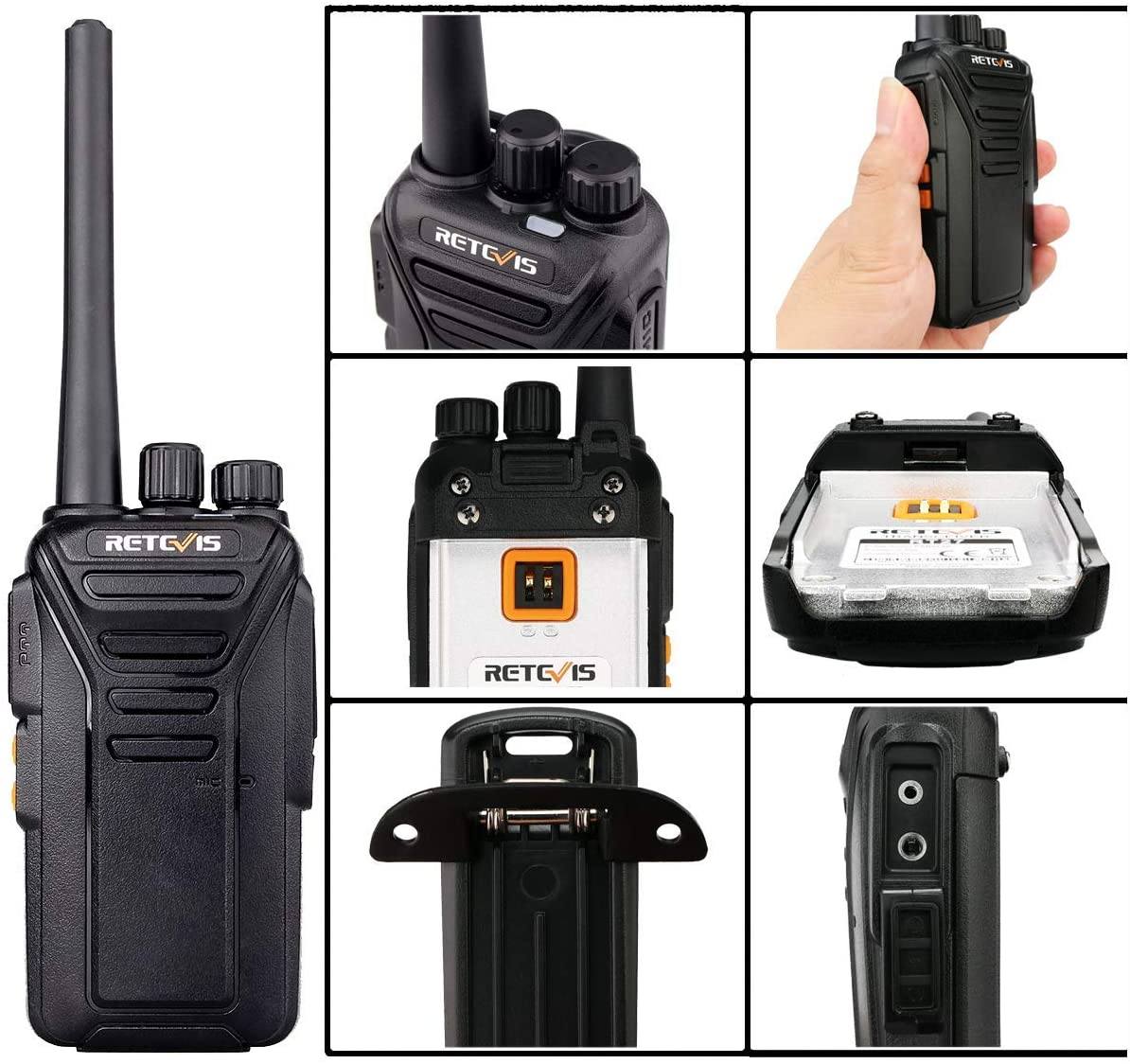 Retevis RT27 Walkie Talkie, 6 Way Charger, PMR446 License-free, 16 ...