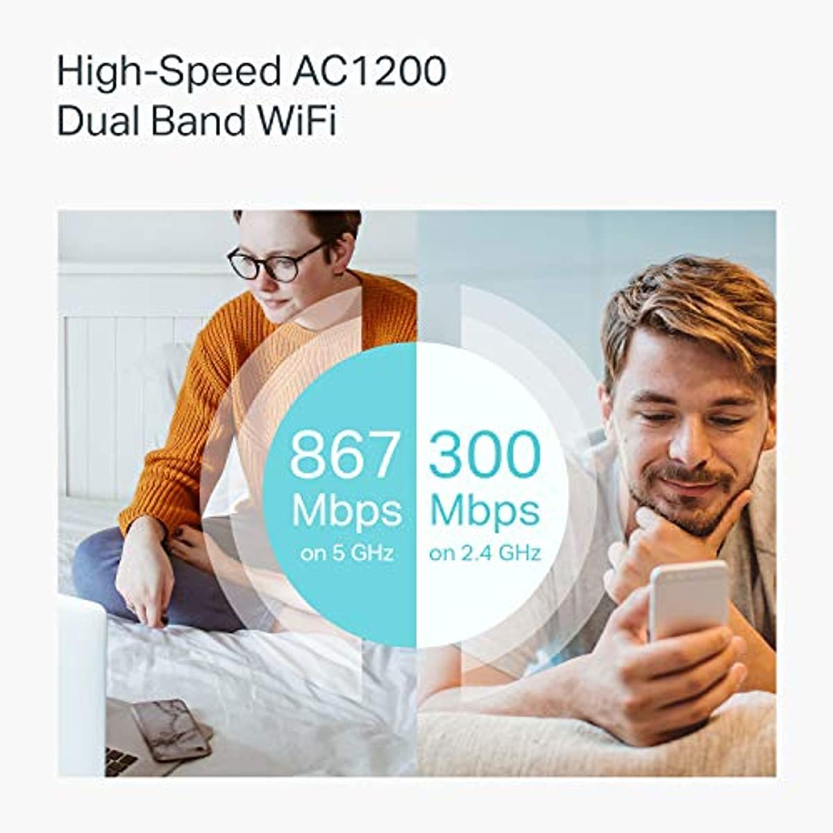 TP-Link Archer A5 AC1200 WiFi Dual Band Wireless Router 4 x 100 Mbps ...