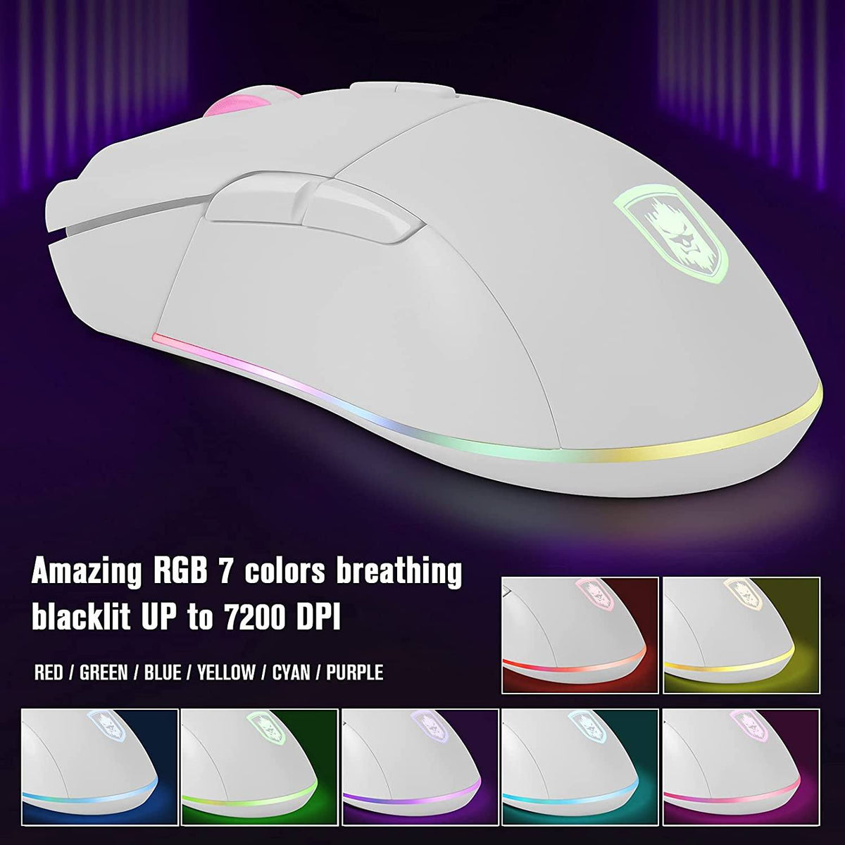 WHITE RGB Gaming Keyboard And Mouse Combo, RGB Mechanical Feel Gaming Keyboard & More - Newtech ...